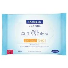Bode Sterillium 2in1 wipes Desinfektionst&uuml;cher f&uuml;r H&auml;nde und Fl&auml;chen 15 T&uuml;cher