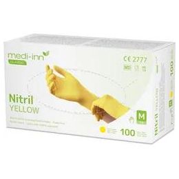 Medi-Inn Einmalhandschuhe Nitril Yellow, puderfrei 1000 St&uuml;ck M