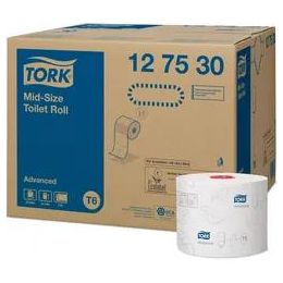 Tork 127530 Advanced Toilettenpapier Midi-Rolle T6 2-lagig 100 Meter 1 Pack = 27 Rollen