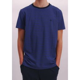 JOOP! JOOP Herren Shorty, Gr. Sblau gestreift, Single Jersey, Obermaterial: 96% Baumwolle, 4% Elasthan, gestreift, Homewear-Sets, mit Rundhalsausschnitt