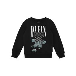 Sweatshirt Philipp Plein "Teddy", M&auml;dchen, Gr. 6, 02, schwarz, Obermaterial: 5% Elasthan, 95% Baumwolle, Sweatshirts Sweatshirt