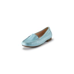 Sioux - Mokassin Zalla, blau, Gr. 42 - Leder