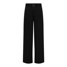 Jacqueline de Yong JDY Damen Anzughose "JDYGEGGO LIFE BELT PANT JRS NOOS"schwarz detail:belt, Gr. L, Jersey, Obermaterial: 95% Polyester, 5% Elasthan, Hosen