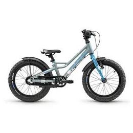 S'COOL S cool faXe 16-3 Zoll Kinderfahrrad - Grey/Ocean