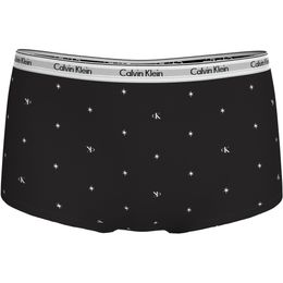Boxershorts "BOYSHORT", Damen, Gr. L (40), seeing stars schwarz, Calvin Klein Underwear, Unterhosen, mit Logomuster