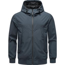 Outdoorjacke Ragwear "Tyller Bonded", Herren, Gr. XXL (56), blau (navy), Obermaterial: 100% Polyester; Innenfutter: 100% Polyester, Basic, gerade h&uuml;ftbedeckend, hoch geschlossener Ausschnitt, &Auml;rmel ohne &Auml;rmelschlitz Rippstrickb&uuml;ndchen, Jacken Outdoorjacke, Wasserdichte und atmungsaktive &Uuml;bergangsjacke