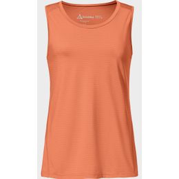 Sch&ouml;ffel Funktionsshirt SCH&Ouml;FFEL "CIRC Top Tauron L", Damen, Gr. 36, orange (5115, orange), Oberstoff: 100% Polyester, Rundhals, Shirts Funktionsshirt