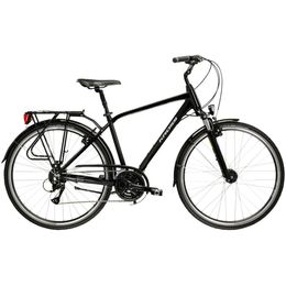 Trekkingrad KROSS "Herren-Trekkingrad 28" Berg TR 5.0 Schwarz 24 G&auml;nge" Gr. 53, schwarz, schwarz, Fahrr&auml;der, Herren, 53cm, 28 Zoll (71,12cm) hinten: 28 Zoll (71,12cm)