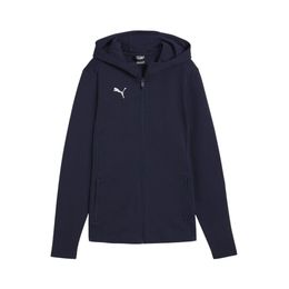 Puma Athletic Zip-Up Hoodie 'Team Final' female Blue size XL