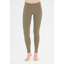 ENDURANCE ATHLECIA Trainingstights ATHLECIA "Luxe", Damen, Gr. 34, EURO-Gr&ouml;&szlig;en, braun, 80% Polyamid, 20% Elasthan, unifarben, Hosen, mit Kompressionswirkung