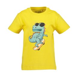T-Shirt Blue Seven, Jungen, Gr. 134, sonne, Shirts T-Shirt, mit kleiner Rei&szlig;verschlusstasche mit tollem Effekt
