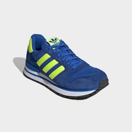 Sneaker adidas originals "ZX 500 RS", Gr. 41, blau, solar gelb, royal blau, Leder, Textil, Schuhe Sneaker