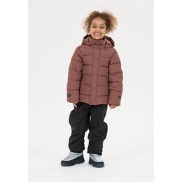Outdoorjacke ZIGZAG "Lusano", Kinder, Gr. 128, purpurviolett, 100% Polyester, unifarben, normal, ohne Ausschnitt, Jacken Outdoorjacke, mit reflektierenden Elementen