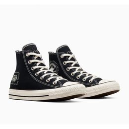 Sneaker Converse "Chuck Classic", Damen, Gr. 40, schwarz, egret, egret, Textil, Schuhe Sneaker