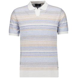 Rundhalspullover Ragman, Herren, Gr. 52, blau gestreift, 978, Pullover Rundhalspullover