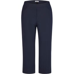 7/8-Hose KjBRAND "KJBSusie Culotte", Damen, Gr. 50, N-Gr, marine, Web, Obermaterial: 72% Polyamid, 28% Elasthan, 7/8-L&auml;nge, Hosen 7/8-Hose, Vorne mit Eingrifftaschen, angedeuteter Rei&szlig;verschluss