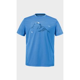 Sch&ouml;ffel Funktionsshirt SCH&Ouml;FFEL "CIRC T Shirt Sulten M", Herren, Gr. 52, 8625, blau, Oberstoff: 100% Polyester, Rundhals, Shirts Funktionsshirt