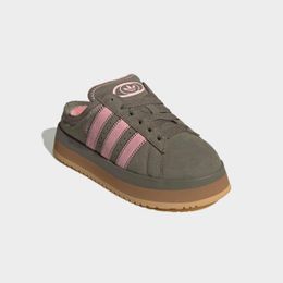 Damen Pantolette "CAMPUS 00S WINTER LOW", adidas originals, Gr. 38,5olive strata, olive strata, pink spark, Leder, Schuhe