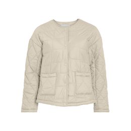 Steppjacke Vila "VISILLA L/S JACKET/PB", Damen, Gr. 44, birch, Steppware, Obermaterial: 100% Polyamid, unifarben, normal, Rundhals, Jacken Steppjacke