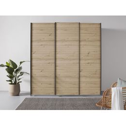 Schwebet&uuml;renschrank Rauch "Kleiderschrank Schrank Garderobe TOPSELLER OTELI inkl. Inneneinteilung", braun (eiche artisan), B:203cm H:210cm T:62cm, Holzwerkstoff, Schr&auml;nke, Schwebet&uuml;renschrank, mit 3 Innenschubladen sowie zus&auml;tzlichen Einlegeb&ouml;den MADE IN GERMANY