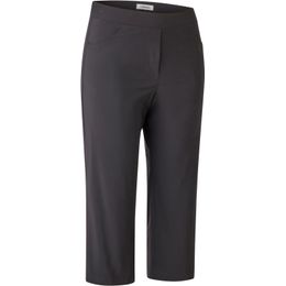7/8-Hose KjBRAND "KJBSusie Culotte", Damen, Gr. 52, N-Gr, schwarz, Hosen 7/8-Hose, Vorne mit Eingrifftaschen, angedeuteter Rei&szlig;verschluss
