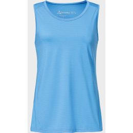 Sch&ouml;ffel Funktionsshirt SCH&Ouml;FFEL "CIRC Top Tauron L", Damen, Gr. 42, blau (8105, blau), Oberstoff: 100% Polyester, Rundhals, Shirts Funktionsshirt