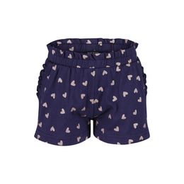 Shorts Blue Seven, M&auml;dchen, Gr. 128, N-Gr, ultramarin, Jersey, Obermaterial: 100% Baumwolle, bedruckt, Basic kurz, Hosen Shorts