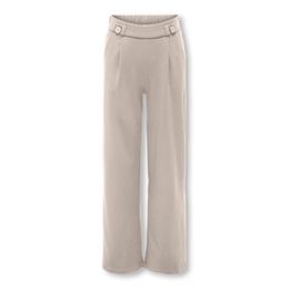 Schlupfhose KIDS Only "KOGGEGGO LIFE LONG PANT JRS NOOS", M&auml;dchen, Gr. 128, N-Gr, chateau gray, Web, Obermaterial: 95% Polyester, 5% Elasthan, unifarben, bequem lang, Hosen Schlupfhose