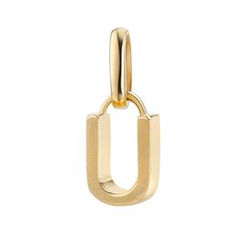 Kettenanh&auml;nger Firetti "Schmuck Geschenk Gold 333 Halsschmuck Anh&auml;nger Buchstabe Alphabet", gelbgoldfarben, Schmuckanh&auml;nger, Damen, U, Gelbgold 333, 0,83 g, Kettenanh&auml;nger