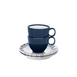 Brunner Antislip Espresso-Tassen Set 2-teilig mit rutschhemmende Untertasse - Becher & Tassen