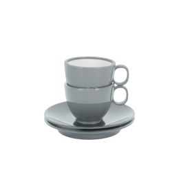 Brunner Antislip Espresso-Tassen Set 2-teilig mit rutschhemmende Untertasse - Becher & Tassen