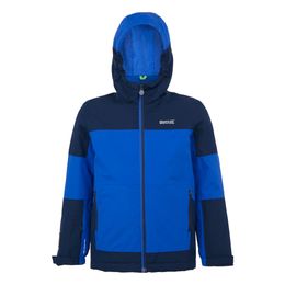 Regatta Beamz IV wasserdichte Kinderjacke dunkelblau 128 - Kinderjacken