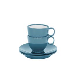 Brunner Antislip Espresso-Tassen Set 2-teilig mit rutschhemmende Untertasse - Becher & Tassen