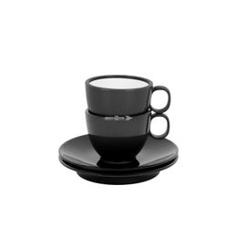 Brunner Antislip Espresso-Tassen Set 2-teilig mit rutschhemmende Untertasse - Becher & Tassen