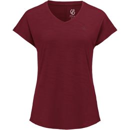 Dare2b Vigilant Tee Damen Funktionsshirt rot 40 - Damenshirts, -blusen & -pullover von Dare 2b