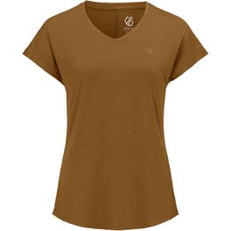 Dare2b Vigilant Tee Damen Funktionsshirt hellbraun 38 - Damenshirts, -blusen & -pullover von Dare 2b