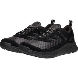 Outdoorschuh Keen "HIGHTRAIL EXP WP", Herren, Gr. 42, schwarz (schwarz, magnet), Leder, Synthetik, Schuhe Outdoorschuh, wasserdicht