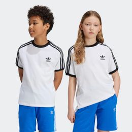 T-Shirt adidas originals "3 STRIPE TEE", Jungen, Gr. 146, wei&szlig;, Obermaterial: 100% Baumwolle, Shirts T-Shirt, sportlicher Stil, mit kurzen &Auml;rmeln, f&uuml;r Kinder, aus Baumwolle