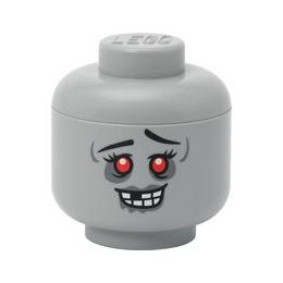 LEGO Storage Head "Zombie", mini, Aufbewahrungsbox grau