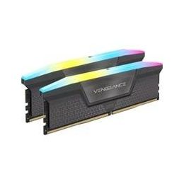 Corsair DIMM 32 GB DDR5-6000 (2x 16 GB) Dual-Kit, Arbeitsspeicher grau, CMH32GX5M2E6000Z36, Vengeance RGB, AMD EXPO
