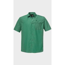 Sch&ouml;ffel Outdoorhemd SCH&Ouml;FFEL "CIRC Shirt Style Dalfoss MEN", Herren, Gr. 52, Normalgr&ouml;&szlig;en, 6995, gr&uuml;n, Oberstoff: 100% Polyester, V-Ausschnitt, Hemden Outdoorhemd