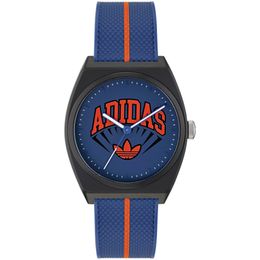Quarzuhr adidas originals "PROJECT TWO", orange (blau, orange), Armbanduhren, Damen, Quarzuhr, Armbanduhr, Herrenuhr, Damenuhr,Resinarmband,wasserabweisend bis 5 bar