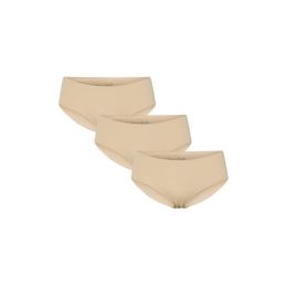 Shapingslip Pieces "PCNAMEE BRIEF 3-PACK", Damen, Gr. XL, 3 Stk., peach taffy pack:3 pack, Jersey, Obermaterial: 75% Polyamid, 25% Elasthan, unifarben, bequem, Unterhosen Shapingslip