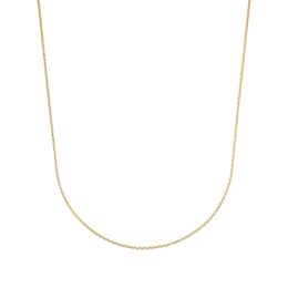Collierkettchen Amor, gelbgoldfarben, Halsketten, Damen, Gelbgold 375, L: 38 B: 1mm, Collierkettchen, Made in Germany, B:1mm