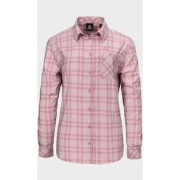 Sch&ouml;ffel Outdoorbluse SCH&Ouml;FFEL "Blouse Style Fraris WMN", Damen, Gr. 42, 3105, rosa, Oberstoff: 81% Polyester, 14% Nylon, 5% Elasthan, bequem, V-Ausschnitt, Blusen Outdoorbluse