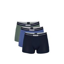 JOOP! Boxershorts JOOP "Everyday", Herren, Gr. XXL, blau coral, Single Jersey, Obermaterial: 95% Baumwolle, 5% Elasthan, k&ouml;rpernah, Unterhosen Boxershorts, ohne Eingriff und elastischem Logobund