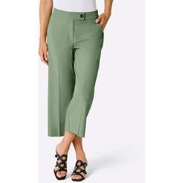 B&uuml;gelfaltenhose CREATION L PREMIUM, Damen, Gr. 44, Normalgr&ouml;&szlig;en, eucalyptus, 63% Lyocell, 37% Polyester, unifarben, Hosen B&uuml;gelfaltenhose