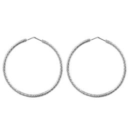 Paar Creolen Firetti "Schmuck Geschenk Silber 925 Ohrschmuck Ohrringe gedrehte Optik" Gr. 40, silberfarben, Ohrringe, Damen, 40, Silber 925 (Sterlingsilber), Paar Creolen