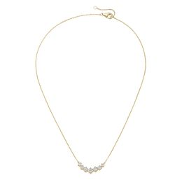 Collier Smart Jewel "Collier Mittelteil mit Zirkonia, Silber 925", gold, Halsketten, Damen, Silber 925 (Sterlingsilber), Collier