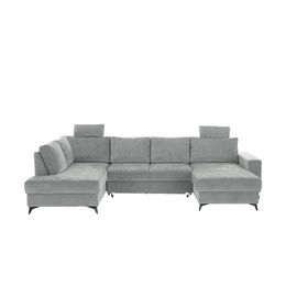 Wohnlandschaft mit Schlaffunktion Salamanca grau Ma&szlig;e (cm): B: 328 H: 104 T: 189.0 Sofas > Sofas nach Material > Stoffsofas &raquo; Sofa DE